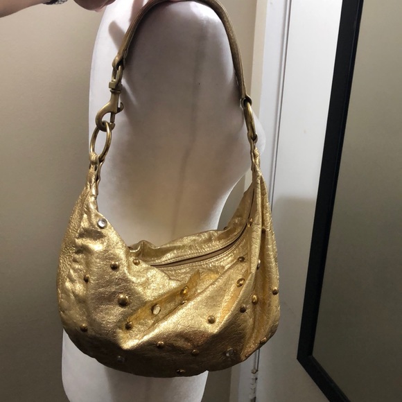 Kiki Pearl | Bags | Kiki Pearl Gold Hobo Bag | Poshmark